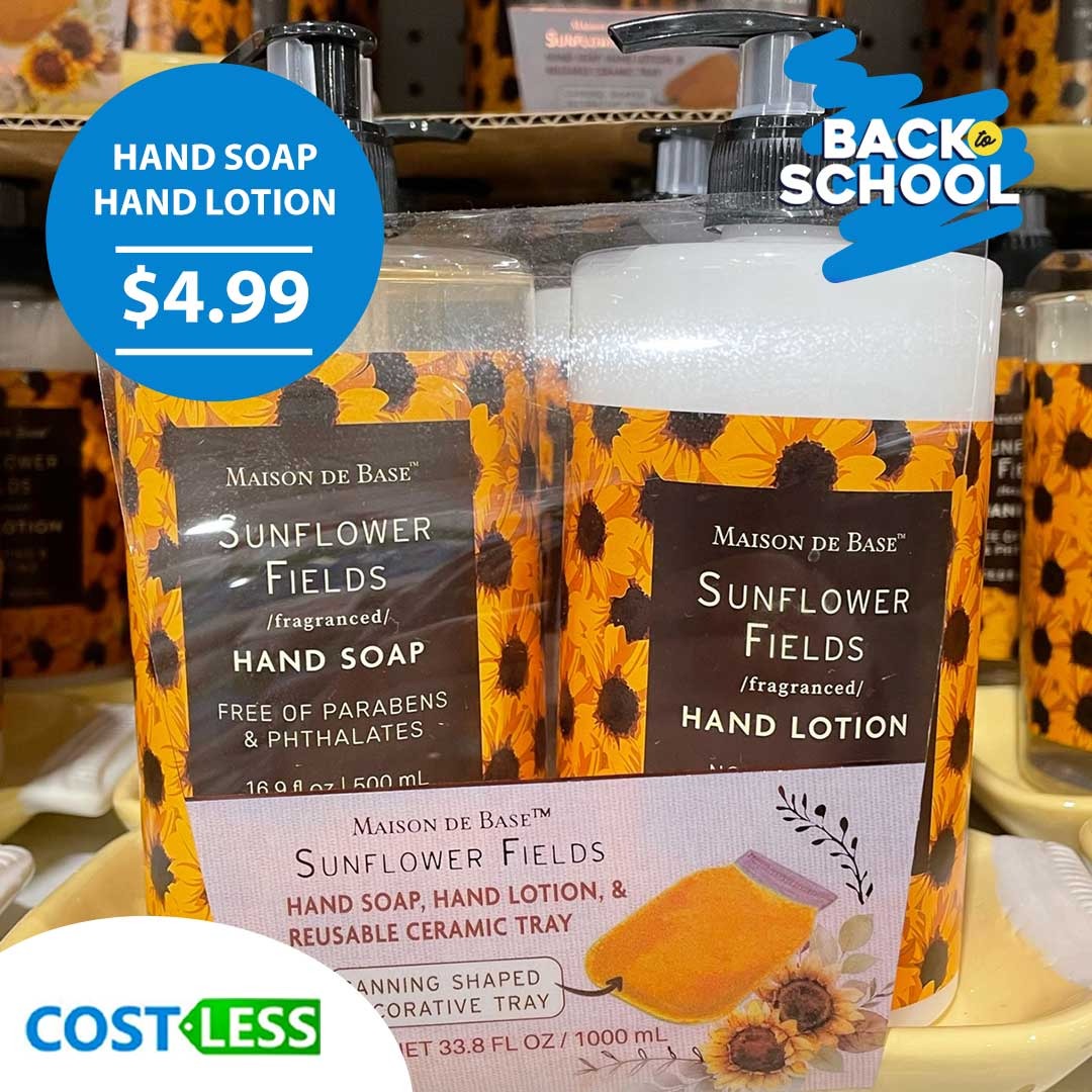 HAND SOAP HAND LOTION MAISON DE BASE SUNFLOWER FIELDS - Costless ...